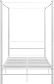 Rám postele s nebesy bílý kovový 120 x 200 cm 325058