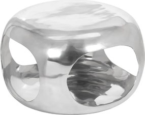vidaXL Konferenční stolek hliník 50 x 30 x 30 cm stříbrný [359612]