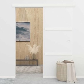 Posuvné dveře s měkkými zarážkami ESG sklo a hliník 76 x 205 cm 288055