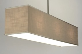 Závěsné designové béžové svítidlo nad stůl Bahia Brown Taupe