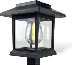 Solární LED sloupková lampa - Sunlight A6109 - 38 cm - sada 2 ks