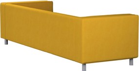 Potah na pohovku Kilppan 4-místná barva žlutá látka pletený vzor