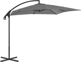 vidaXL Konzolový slunečník s ocelovou tyčí 250 x 250 cm [44878] Barva: antracitová