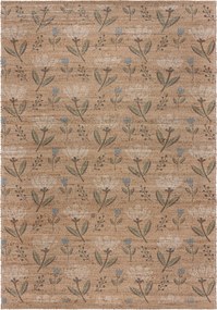 Kusový koberec Nadya Arriana Floral Natural, 120x170, hnedá, obývacia izba, Flair Rugs