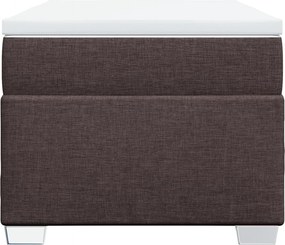 Box spring postel s matrací tmavě hnědá 90x200 cm textil 3285105