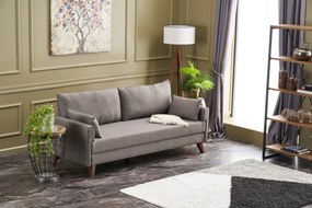 Hanah Home Rozkládací pohovka BELLA hnědá 208 cm 825BLC2583