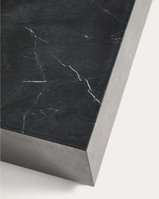 Černý mramorový konferenční stolek 50x100 cm Sorein – Kave Home