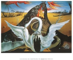Umělecký tisk Bacchanale, 1939, Salvador Dalí, (30 x 24 cm)