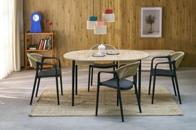 Rozkládací jídelní stůl Pivot 102/141 cm dub artisan/černý buk