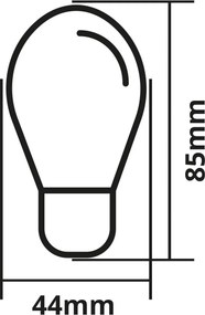 T-LED LED žárovka Filament 1W E27 oválná 032565