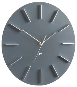 Designové nástěnné hodiny Future Time FT2010GY Round grey 40cm