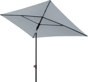 Doppler myZone zahradní slunečník 190 x 125 cm světle šedá