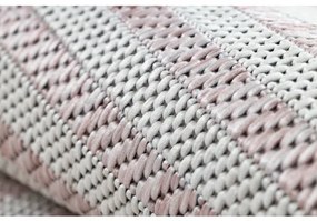 Dywany Luszczow Kusový koberec SISAL SION bludiště 22376 růžový / ecru Rozměr koberce: 160 x 220 cm