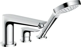 Hansgrohe Talis E, 3-otvorová páková baterie na okraj vany, chromová, 71731000