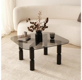 Asir | Konferenční stolek KEI 40x80 cm hnědá/černá | AS1624