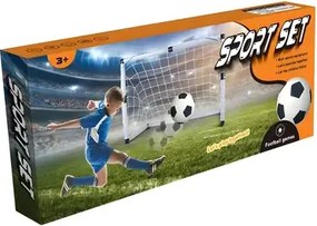 MADE Fotbalová sada 2 branky s míčkem / od 3 let / plast