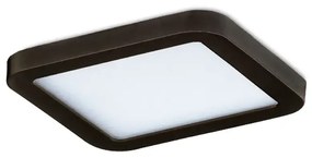 Bodové světlo Slim 15 Square 4000K Ip44 černé do sádrokartonu