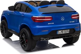 LEAN CARS Elektrické autíčko Mercedes GLC 63S LED MP3 modré lakované