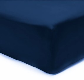 Polášek Jersey prostěradlo na vysokou matraci (až 30cm), 180x200cm, na dvoulůžko, tmavě modré