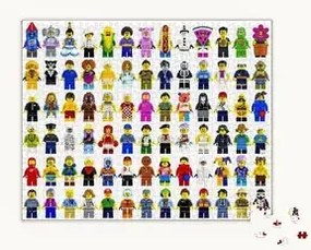 CHRONICLE BOOKS Puzzle LEGO Minifigurky / 1000 dílků / od 8 let