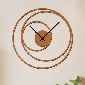 dřevo života Nástěnné hodiny KRUH Barevný vzor: Třešeň, Velikost hodin: 35x35