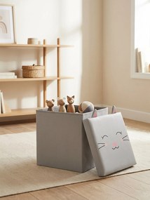 Sinsay - Puf s úložným prostorem ve tvaru kočky - šedá