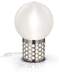 Slamp Atmosfera Medium Pewter, designová lampička s cínovou základnou, 2x12W E27, průměr 30cm