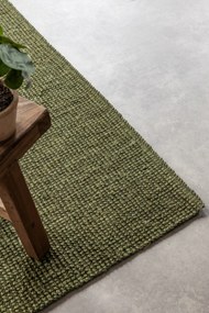 Kusový koberec Bouclé Jute 105977 Jungle Green, 80x150, zelená, chodba / predsieň, Hanse Home
