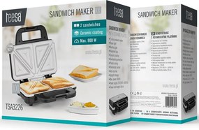 Sendvičovač TEESA TSA3226 XXL toaster, 900 W