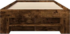 Rám postele bez matrace kouřový dub 90x190 cm kompozitní dřevo 3295524