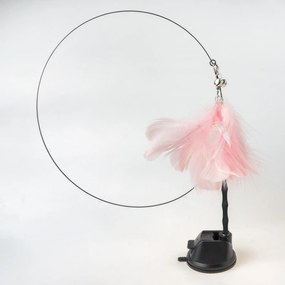 "Mávátko" /  hračka pro kočky s peříčky Barva: Pink Feather Set