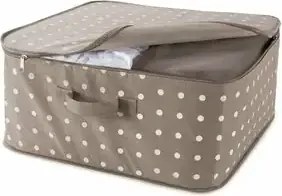 Compactor Rivoli Textilní úložný box na oblečení a přikrývky se zipem
