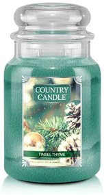 Country Candle Vonná Svíčka Tinsel Thyme, 652 g