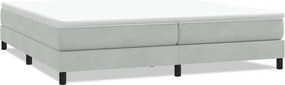 Postel Box Spring bez matrace světle šedá 200x210 cm Velvet 3315843