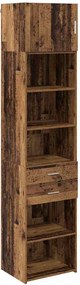 Vysoký bufet Staré dřevo 50 x 42,5 x 225 cm Kompozitní dřevo 3402815