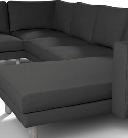 Potah na pohovku IKEA Norsborg rohová, 5-místná se šezlongem barva šedá