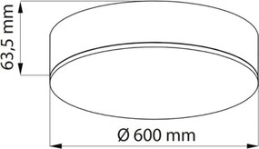 LED svítidlo McLED Nova R 600 60W 4000K černá ML-416.098.33.0