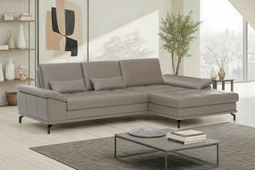 XXXLutz ROHOVÁ SEDAČKA, kůže, šedá Sit & More - Sedací soupravy - 000144039776