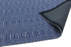 Modrý  koberec Darisi Blue Rozměry: 66x200 cm