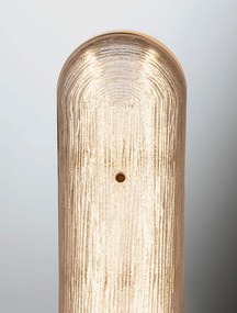 Kovová LED stolní lampa v mosazné barvě se skleněným stínidlem (výška 40 cm) Gloree – Nova Luce