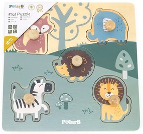 Dřevěné vkládací puzzle zvířata Viga