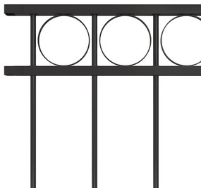 vidaXL Marketos Plotový panel ASSEN ocelový 1,7 x 1,2 m černý