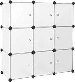 XXXLutz KOMBINACE REGÁLŮ, bílá, železo, 93/123/31 cm Boxxx - Stohovatelné boxy - 002543000611