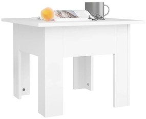 Konferenční stolek bílý 55 x 55 x 42 cm dřevotříska - Default Title