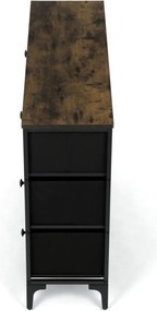 Komoda AUK-W2104 BK, mdf, vícebarevná (103 x 30) cm