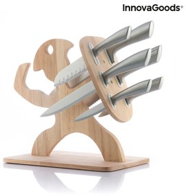 Sada nožů s dřevěným stojanem Spartan InnovaGoods