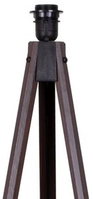 Duolla - Stojací lampa DUO 1xE27/60W/230V pr. 44 cm béžová/šedá/wenge