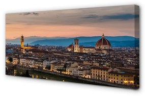 Obrazy na plátně Italy Panorama katedrála hory 120x60 cm