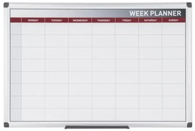 Bi-Office Týdenní plánovací tabule, magnetická, 600 x 450 mm