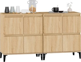 Příborníky 2 ks dub sonoma 60 x 35 x 70 cm kompozitní dřevo 3185762